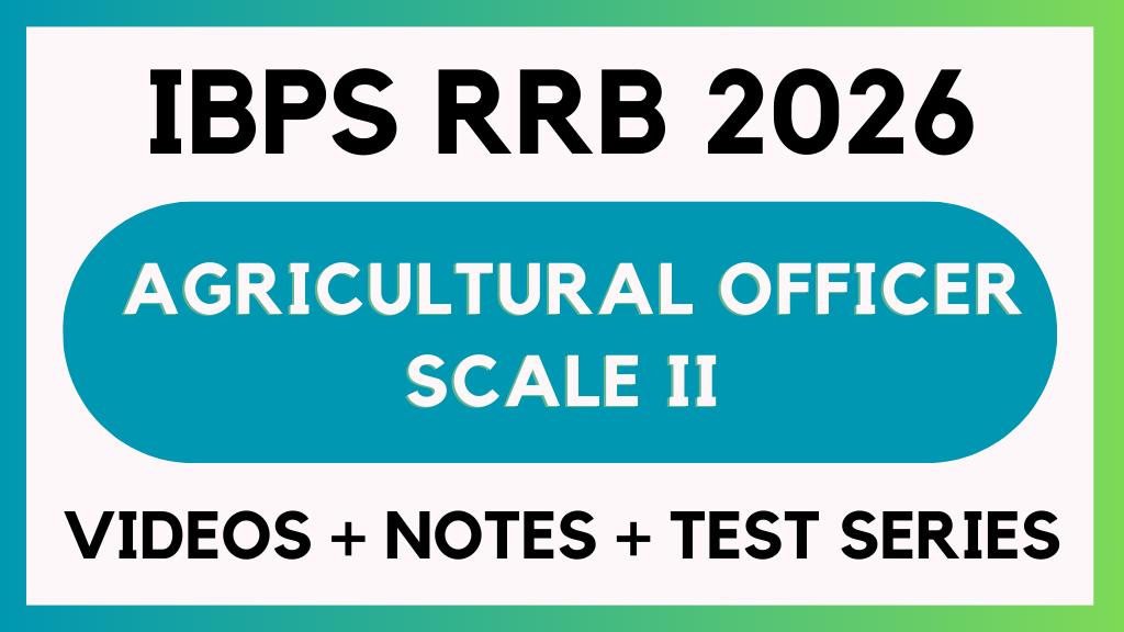 IBPS RRB Scale II Agriculture Officer Course 2026