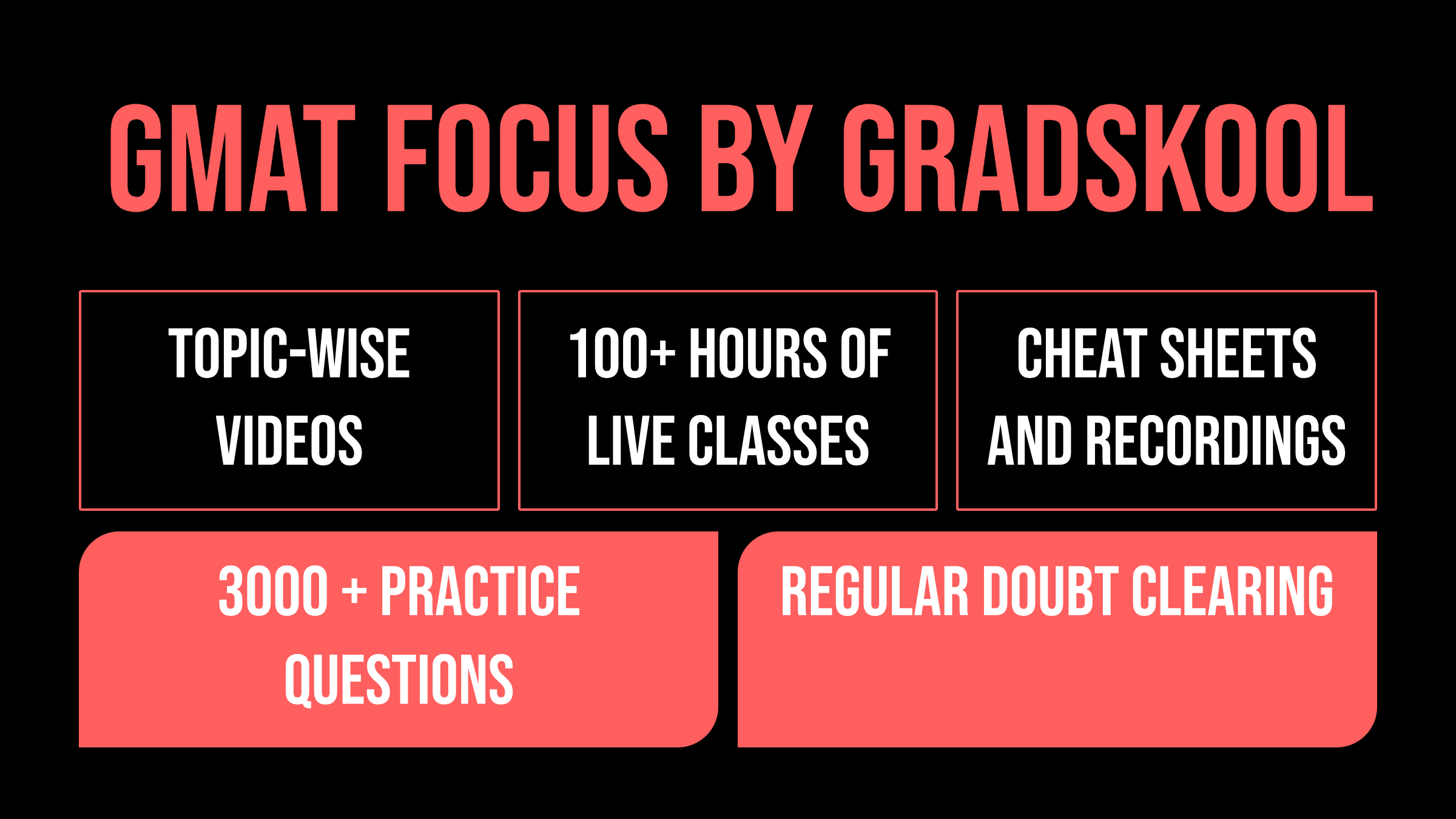 GRADSKOOL GMAT Focus Course – Complete Prep for 2025–26